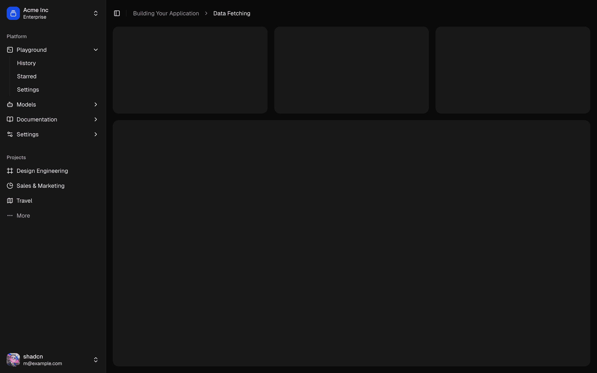 侧边栏 Sidebar - shadcn/ui 中文文档